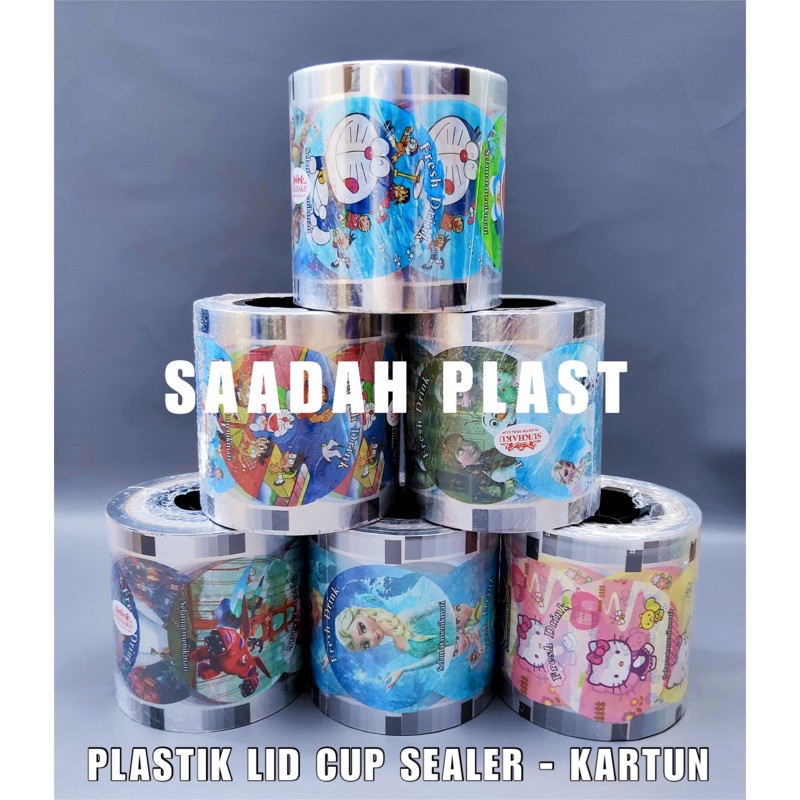 Jual PLASTIK LID SEALER CUP KARTUN 1000CUP / CUP SEAL PLASTIK / SEAL ...