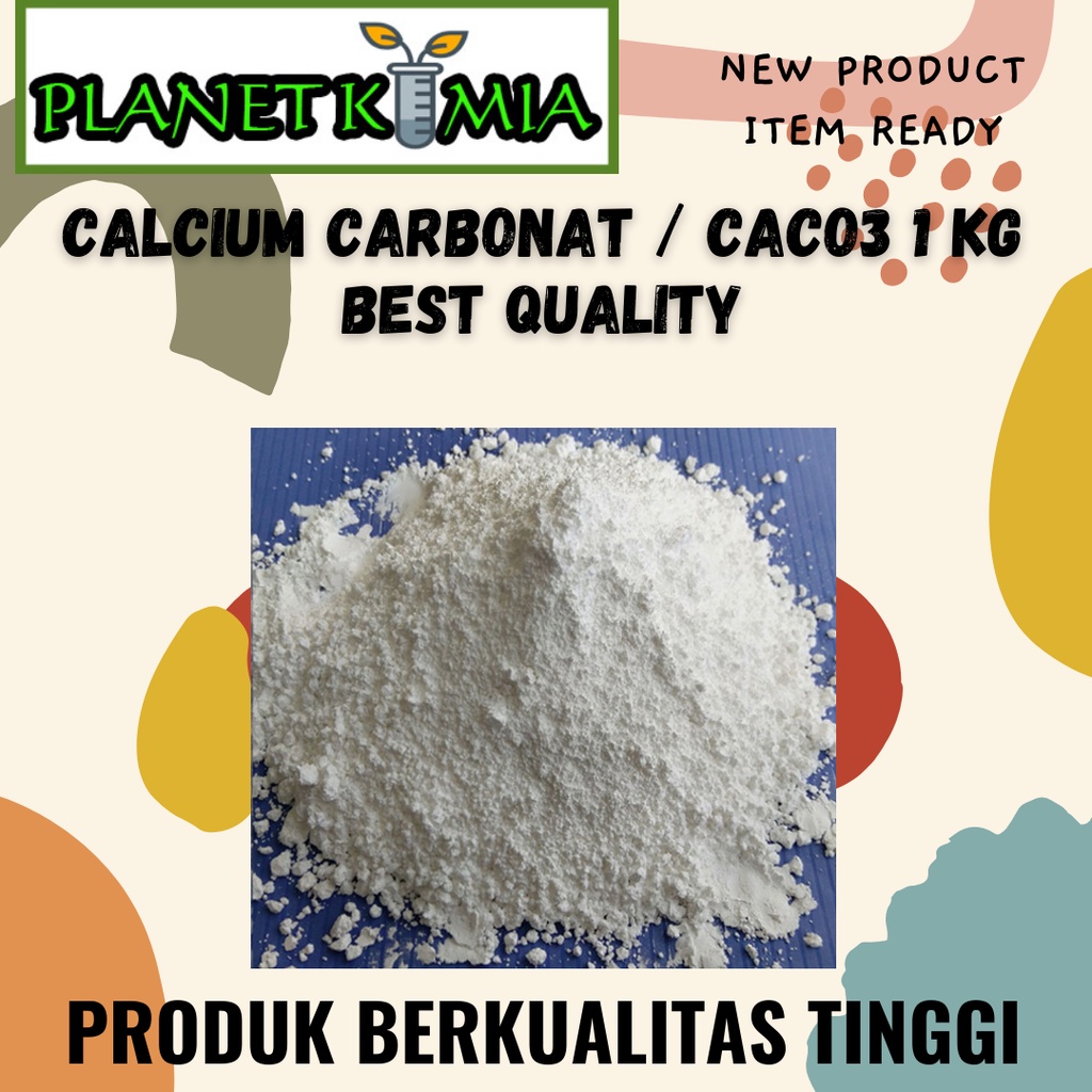 Jual Calcium Carbonate / Kalsium Karbonat / CaCO3 1kg Best Quality ...