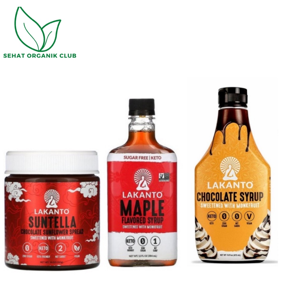 Jual Lakanto maple syrup 384 ml ; Lakanto Chocolate sunflower spread ...
