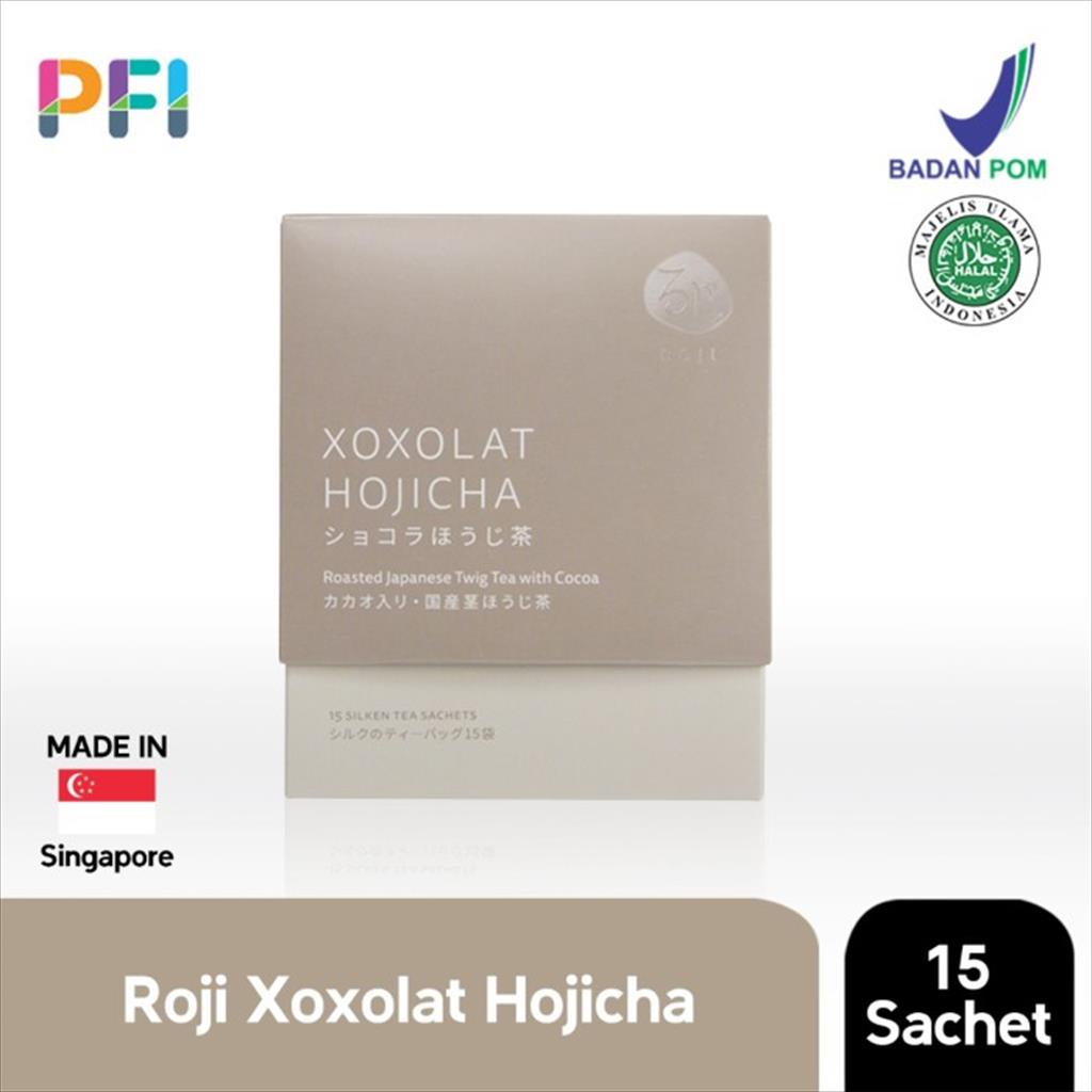 Jual ROJI Xoxolate Hojicha Green Tea With Cocoa 1 BOX ISI (15 SACHETS) | Shopee Indonesia