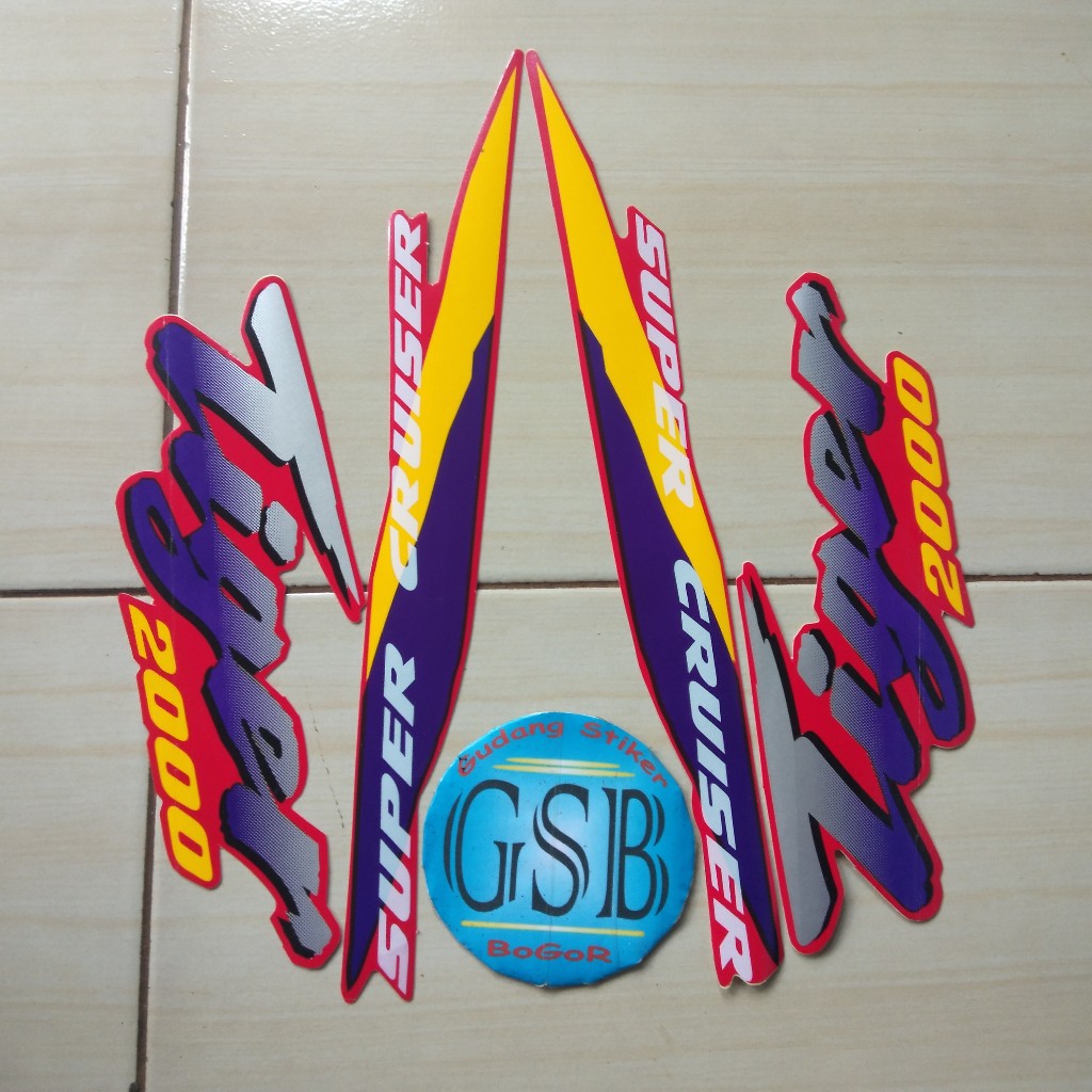 Jual stiker motor honda tiger 2000 merah | Shopee Indonesia