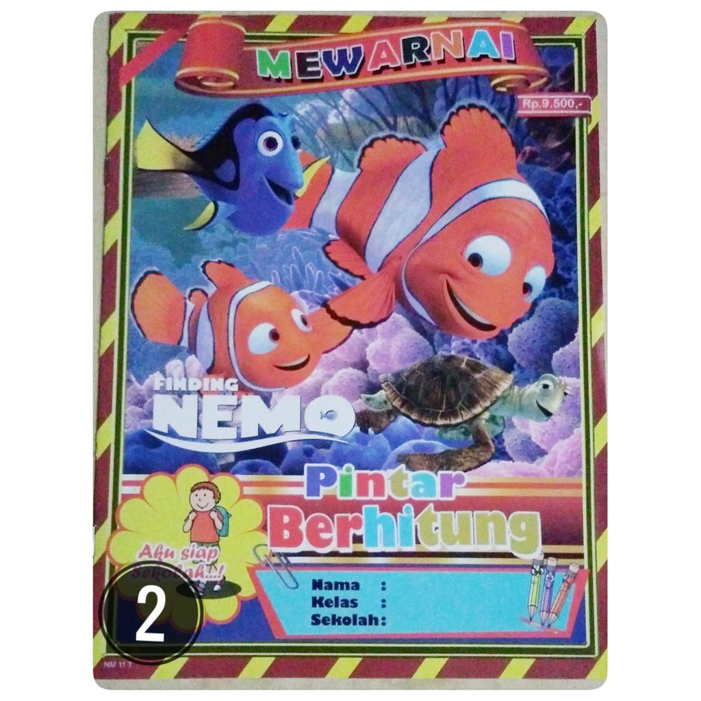 Jual Buku mewarnai anak dan belajar membaca karakter nemo | Shopee ...