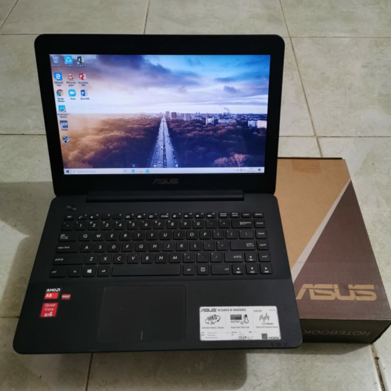 Jual Laptop Asus X454Y Quadcore Amd A8-7410 Vga Amd radeon R5 graphic Ram 8Gb/4Gb HDD 500GB ...