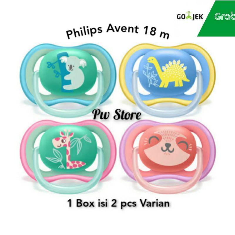Jual {Cod/Bayar diTempat}Philips Avent Empeng-Dot 18M+ Pacifier Twin ...