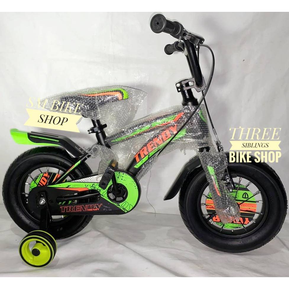 Jual SEPEDA ANAK TRENDY 12 INCH TR - 601 WARNA HIJAU TUA | Shopee Indonesia