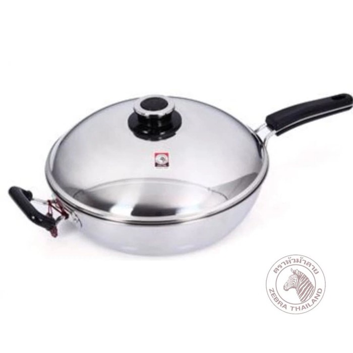 Jual Zebra 5 Ply Wok 32 Cm W/Lid One Long & One Short (176233) / Wajan ...