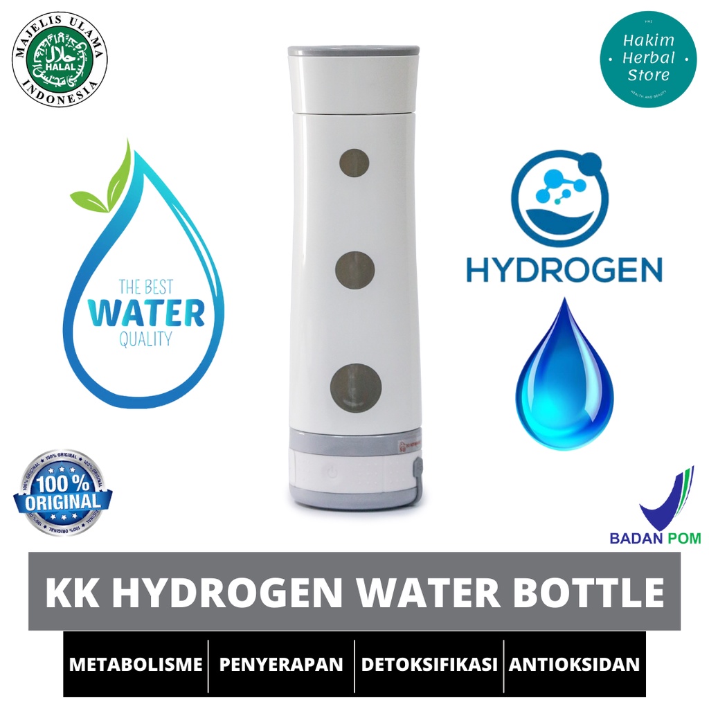 Jual Botol Air Hidrogen Mineral | KK Hydrogen Water Bottle | Air Alkali ...