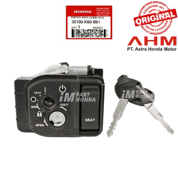 Jual ۰ Kunci Kontak Vario 125 eSP 2018 2019 35100K60B61 | Shopee Indonesia