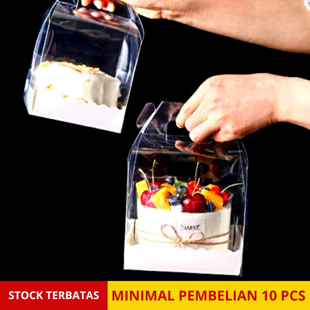 Jual Kotak Mika Cupcake isi 4 lubang Gable Box Cupcakes isi 4 Mika Cup ...