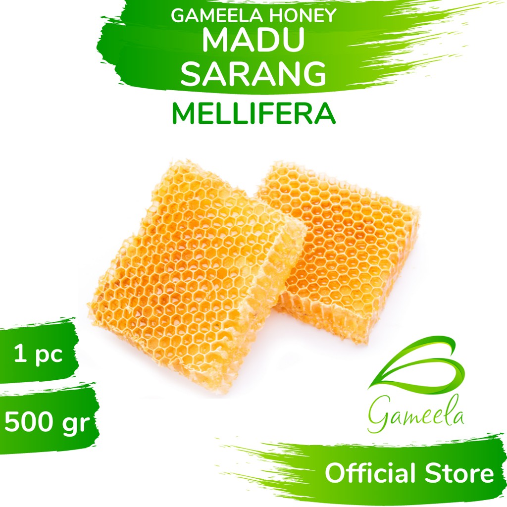 Jual Gameela Madu Sarang Mellifera 500 Gr Raw Honey Comb Royal Jelly ...