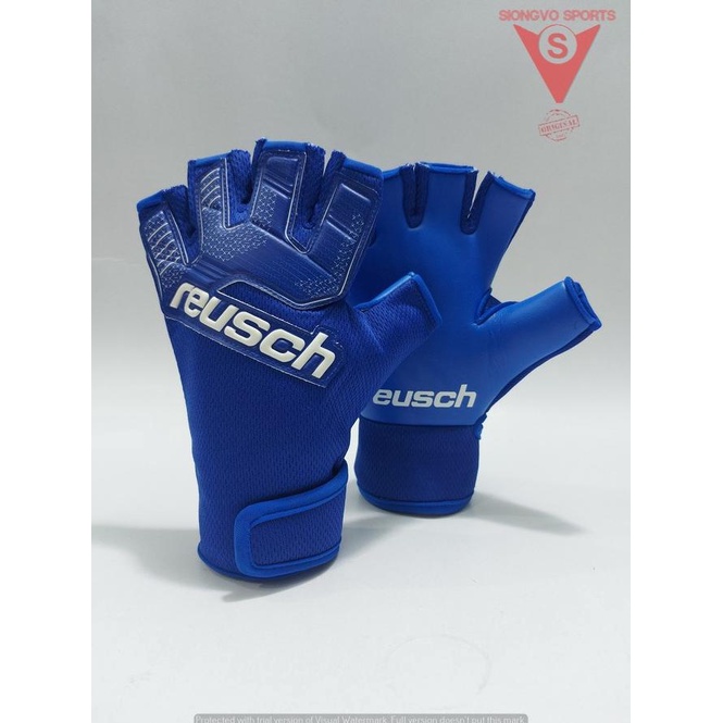 Jual SARUNG TANGAN KIPER REUSCH FUTSAL GRIP HALF FINGER 51703204010 ...