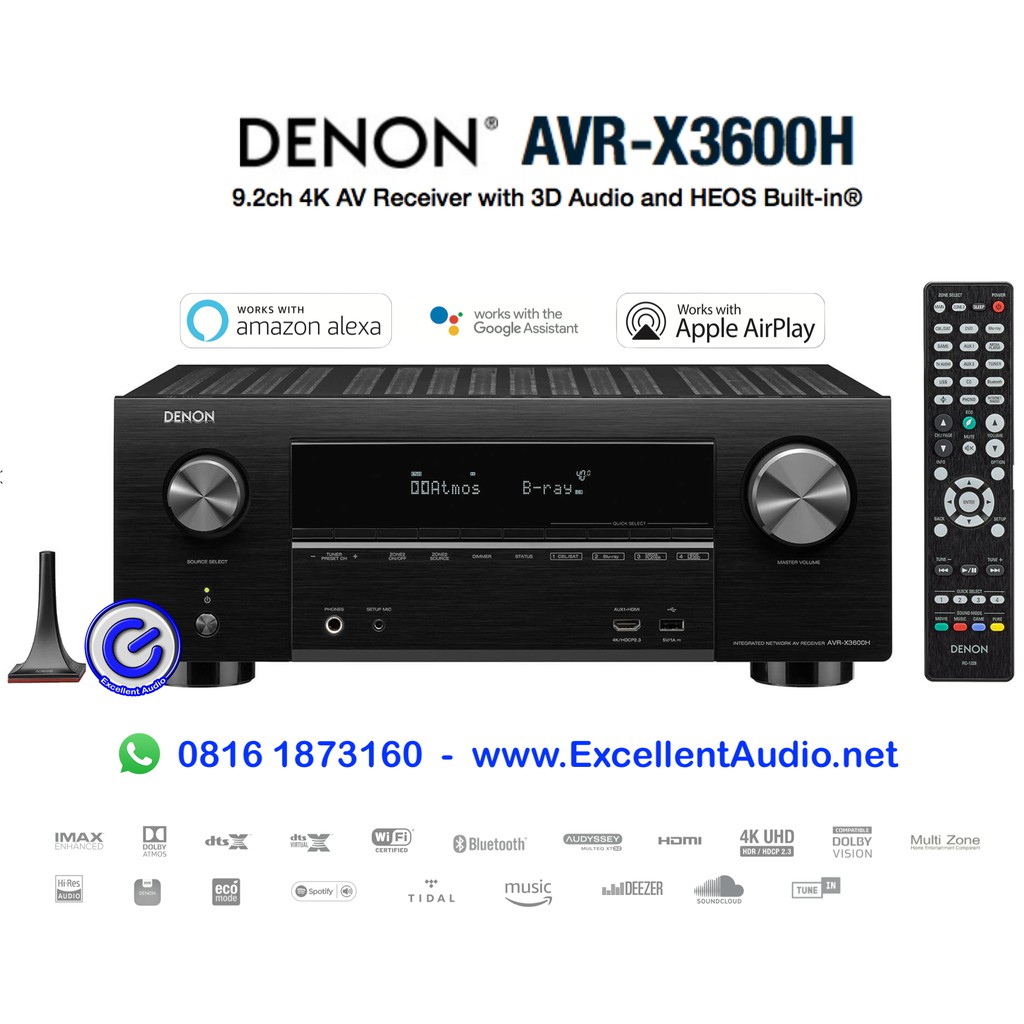 Jual Denon AVRX3600 AVR X3600 AVR 3600 9.2 channel av receiver home ...
