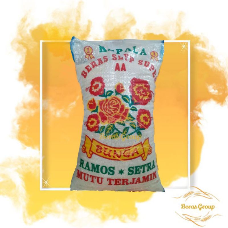 Jual BERAS BUNGA SLYP SUPER 20KG / BERAS RAMOS CAP BUNGA 20KG | Shopee ...