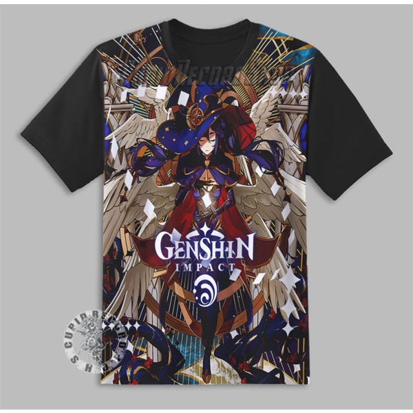Jual Kaos Anime Game ЗD One Genshin Impact Baju Аnаk Pakaian Umur 1-12 ...