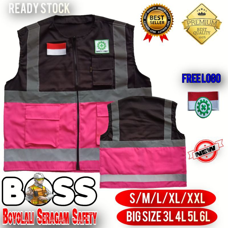 Jual ROMPI PROYEK|ROMPI KERJA|ROMPI MURAH|ROMPI SAFETY KOMBINASI PINK ...