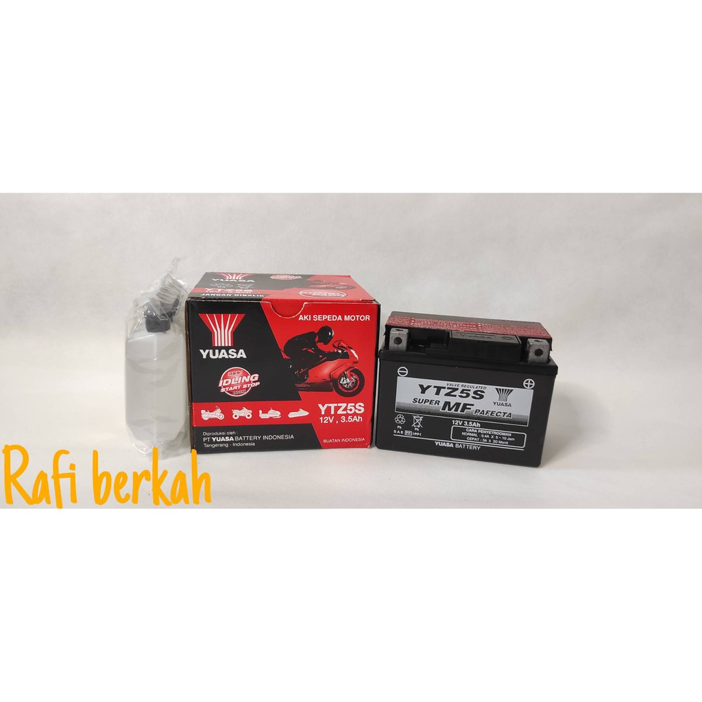 Jual Aki Motor Honda Supra,vario 110 YUASA YTZ5S Aki Kering 3.5Ah | Shopee Indonesia