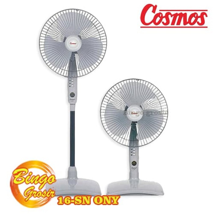 Jual KIPAS ANGIN BERDIRI STAND FAN COSMOS 16-SN ONY - Abu-abu Muda ...