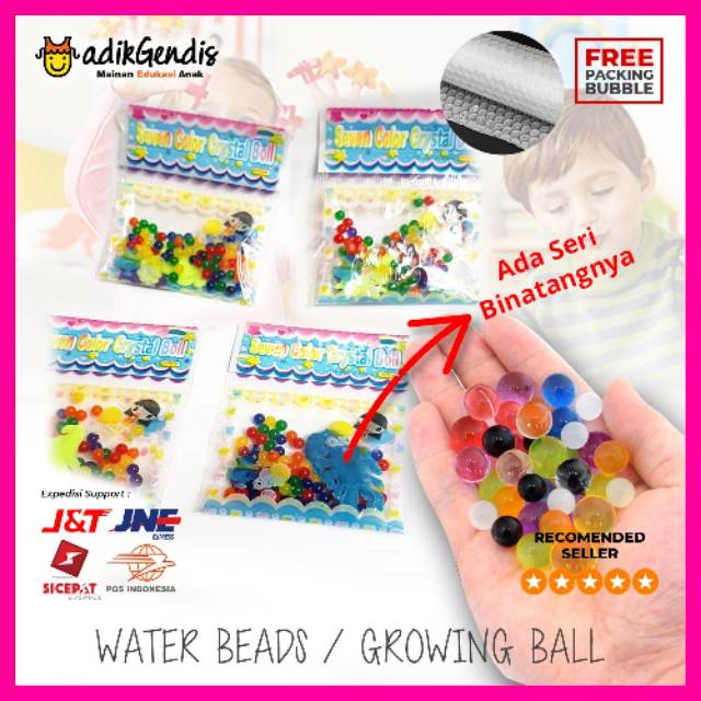 Jual Mainan anak Growing Water beads / Mainan Mutiara rendanan / bola ...
