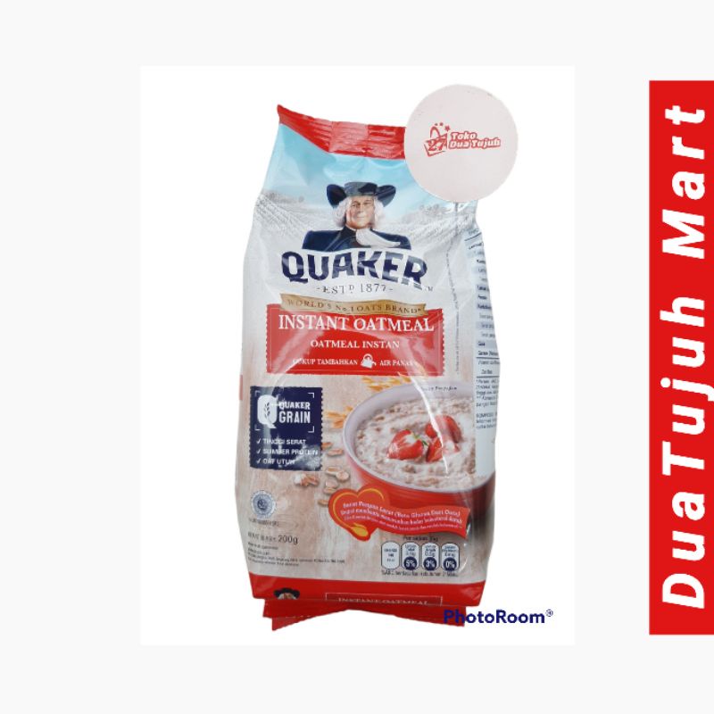 Jual Quaker Instant Oatmeal Merah 200G | Shopee Indonesia