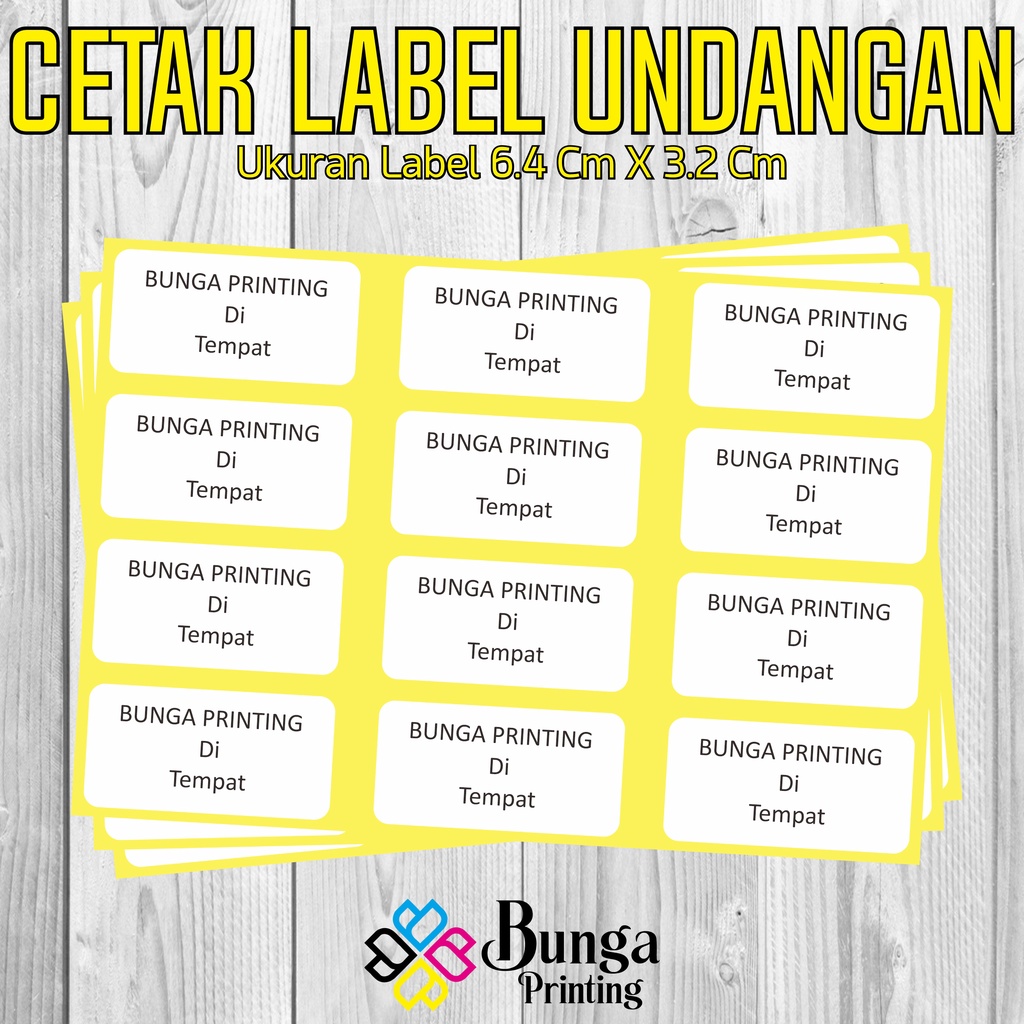 Jual JASA CETAK LABEL NAMA UNDANGAN PERNIKAHAN 103 | Shopee Indonesia