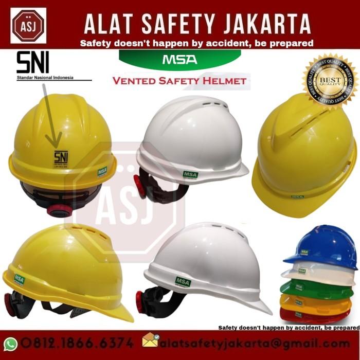 Jual Helmet Helm Proyek Msa Vented Inner Fas Trac / Safety Helmet Msa ...