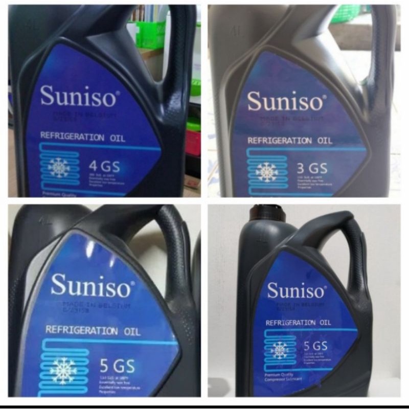 Jual Oli Suniso 3gs 4gs 5gs 4 liter Oli kompresor oli compresor 4L | Shopee Indonesia
