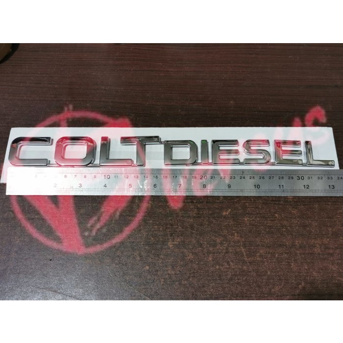 Jual Emblem Mitsubishi Colt Diesel / Logo Colt Diesel Canter Chrome ...