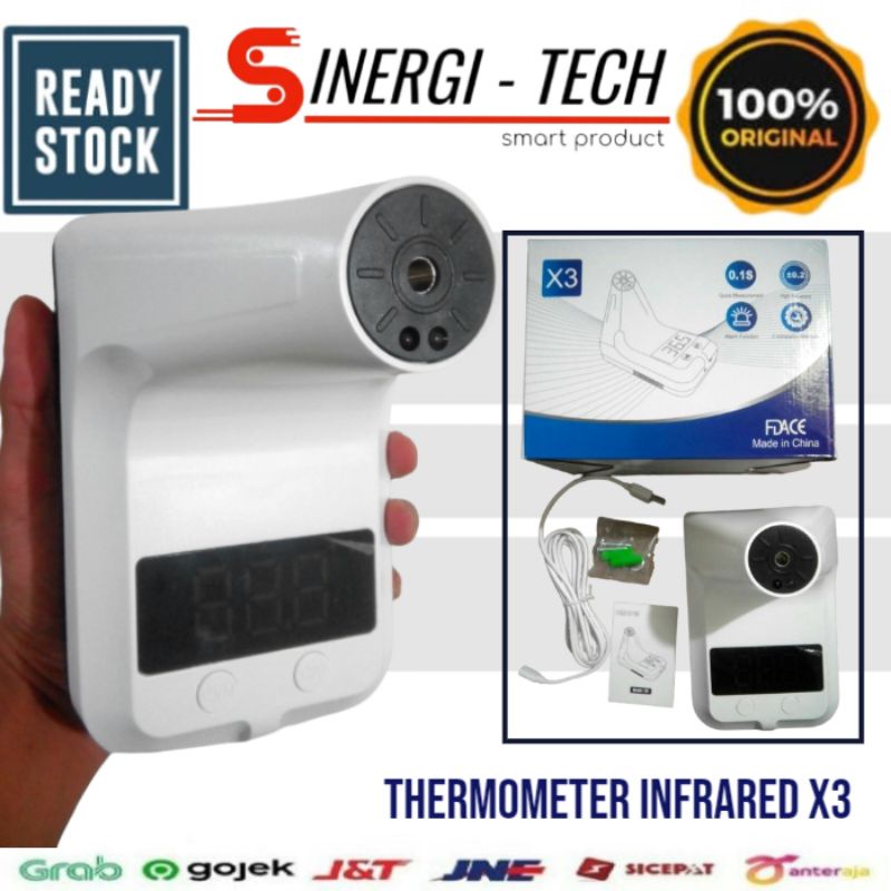 Jual TERMOMETER INFRARED X3 DIGITAL PENGATUR SUHU OTOMATIS | Shopee ...