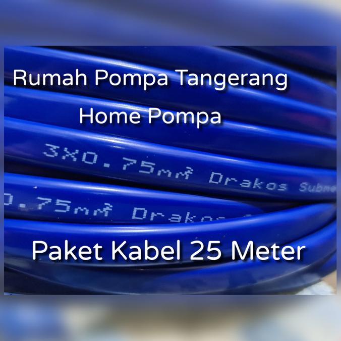 Jual Kabel Pompa Satelit Kabel Pompa Submersible Paket 25 Meter ...