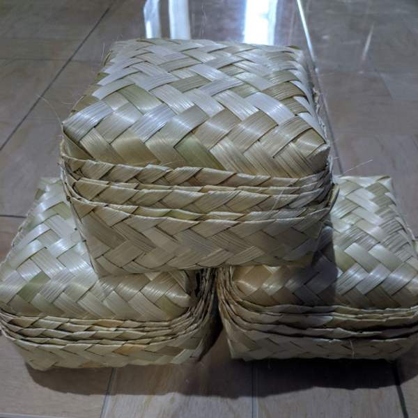 Jual besek/ pipiti,kotak nasi tradisional, box snack harga 10pcs ...
