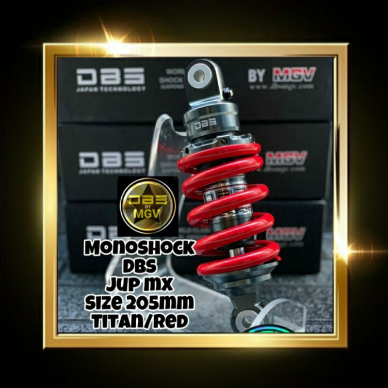 Jual Shockbreaker mono shock jupiter mx 135 - mx king 205mm monoshock DBS original | Shopee ...