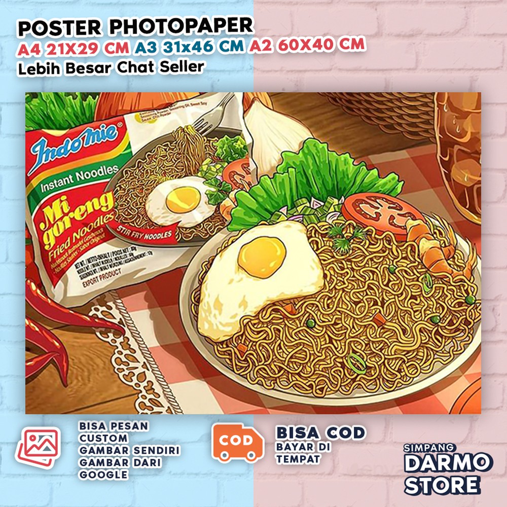 Jual Poster Indomie Hiasan Dinding Hypebeast Hypebis Hype Anak Kos ...