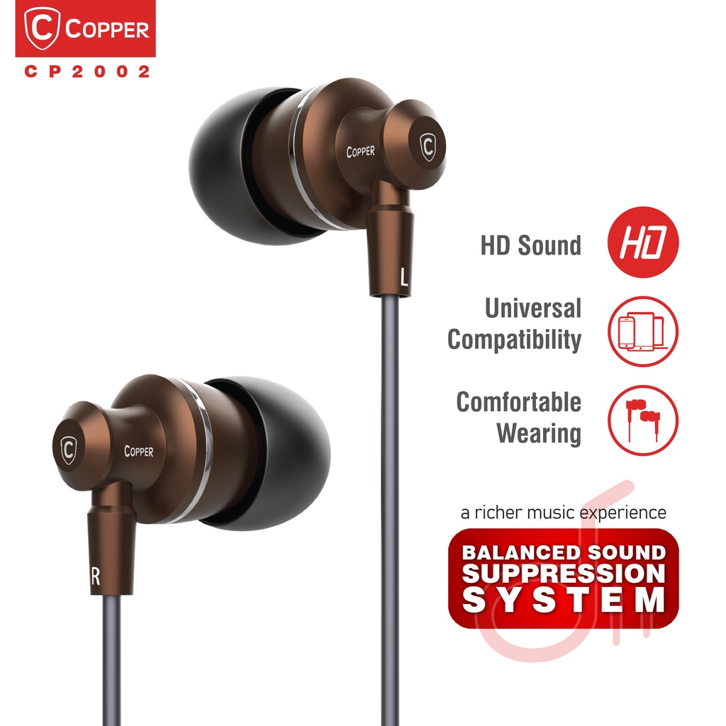 Jual Copper Groove CP2002 Series Earphone / Headset / Handsfree ...