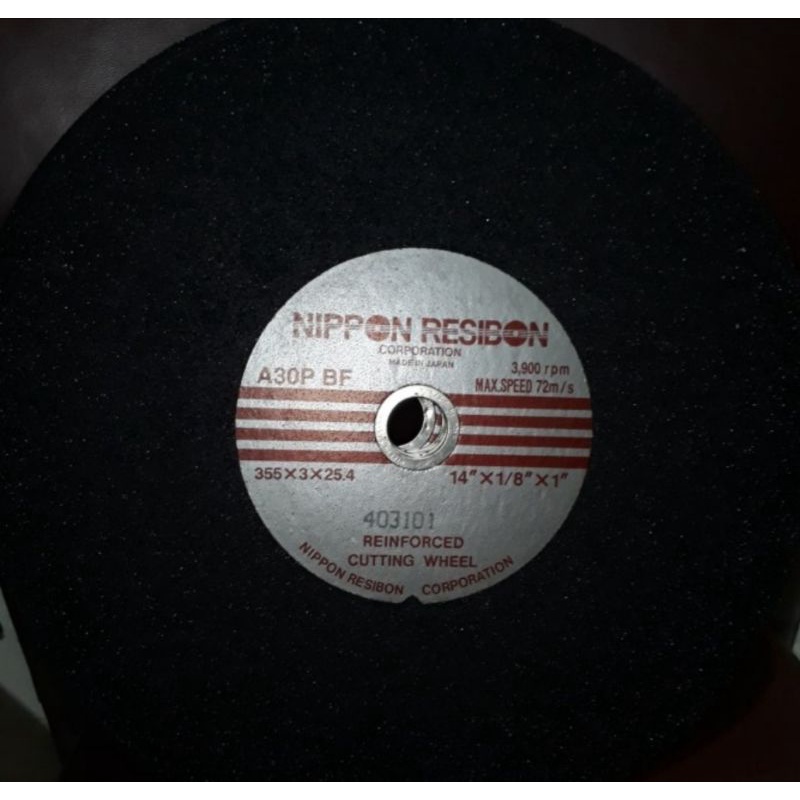 Jual Batu mata gerinda potong cutting wheel resibon 14 inch cut off ...