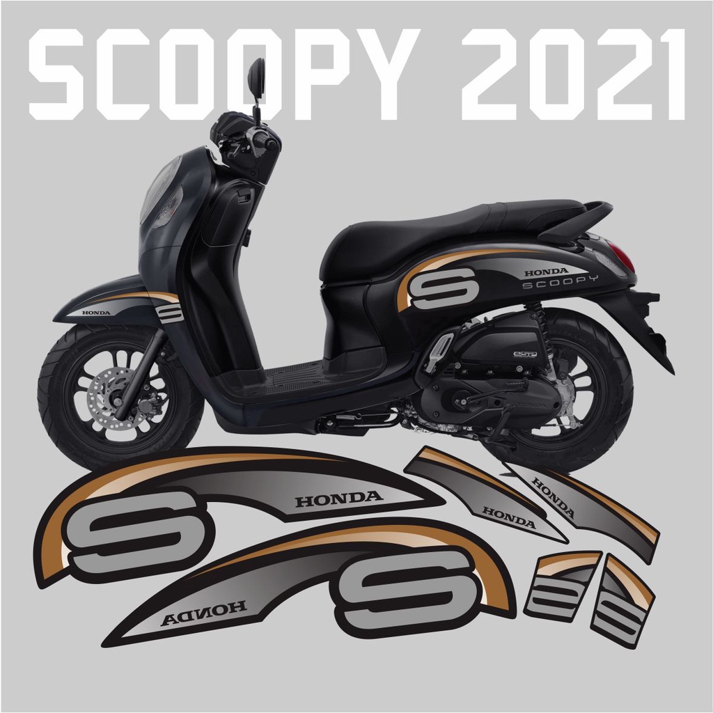 Jual MOTOR VARIASI STRIPING SCOOPY S SIMPLE ELEGANT COKLAT | Shopee Indonesia