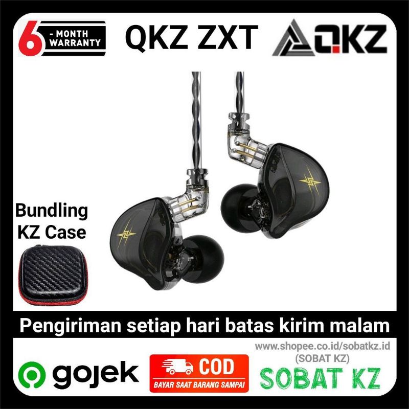 Jual QKZ ZXT HiFi Earphone with Mic alt ZXN EDX Pro ZSN Pro X | Shopee ...