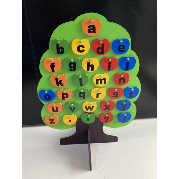 Jual Pohon huruf kecil / mainan kayu edukasi | Shopee Indonesia