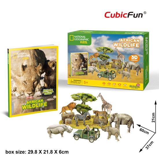 Jual Puzzle 3D Edukasi Satwa Benua Afrika | Shopee Indonesia