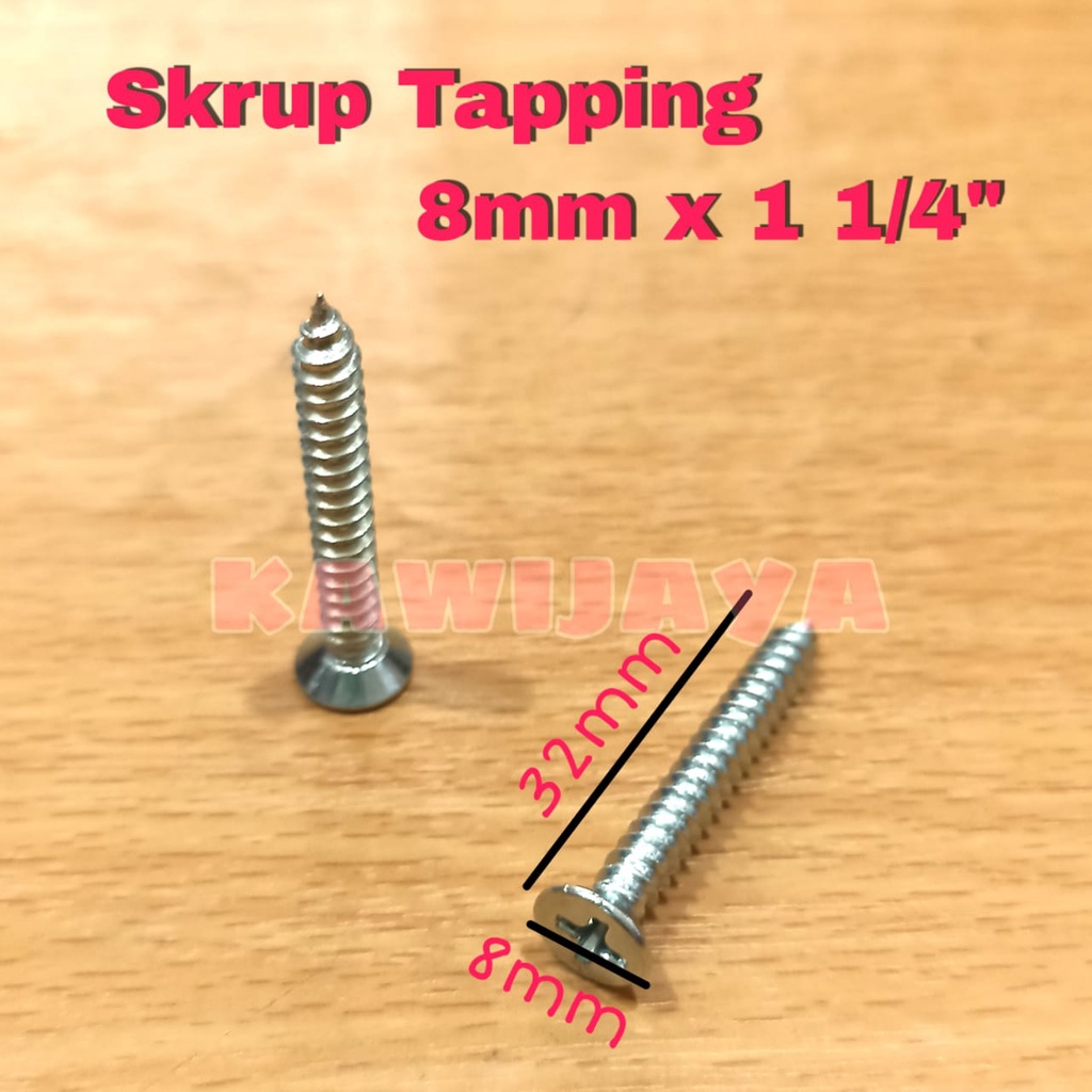 Jual Skrup Sekrup Taping Baut Mur Screw JF Kayu Mebel Olimpik 1 bungkus ...