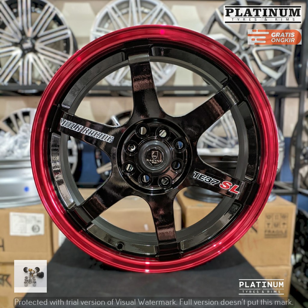Jual VELG MURAH TE37 RING 17 COCOK UNTUK MOBILIO,MIRRAGE,MARCH,AGYA ...