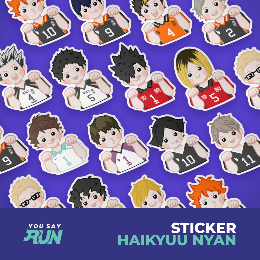 Jual Haikyuu Sticker Stiker Anime Nyan Cat Shopee Indonesia