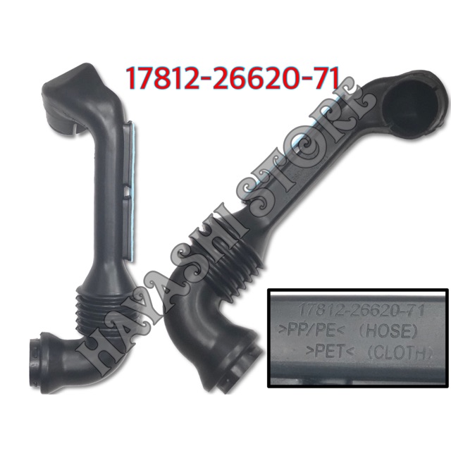 Jual Hose Air Cleaner Inlet 17812-26620-71 Toyota Forklift 8FD20-30 ...