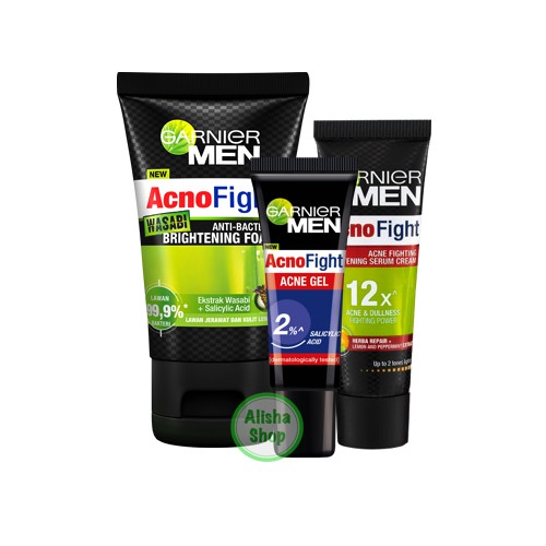 Jual Paket GARNIER Men Acno Fight ( Foam 100 mL + Moist Cream 20 mL ...
