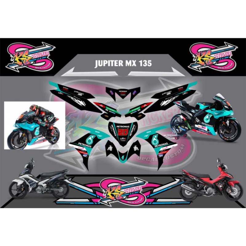 Jual Sticker Decal Jupiter MX 135 livery MotoGP Petronas | Shopee Indonesia