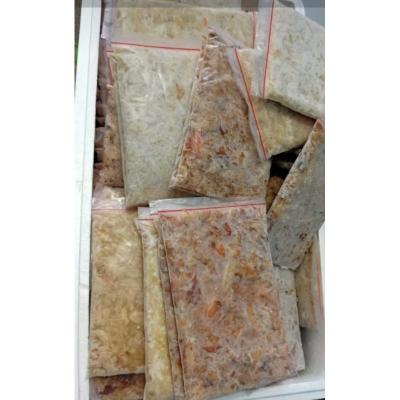 Jual Daging Kepiting Bakau Kupas Segar Merah Putih Capit Badan 1000 gr ...