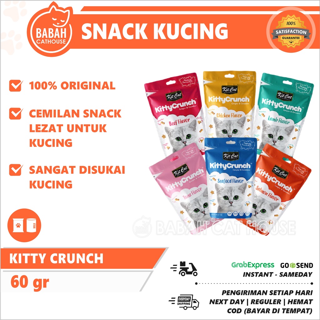 Jual KITTY CRUNCH Snack Kucing Kering Cemilan Treat Camilan Senek Murah ...