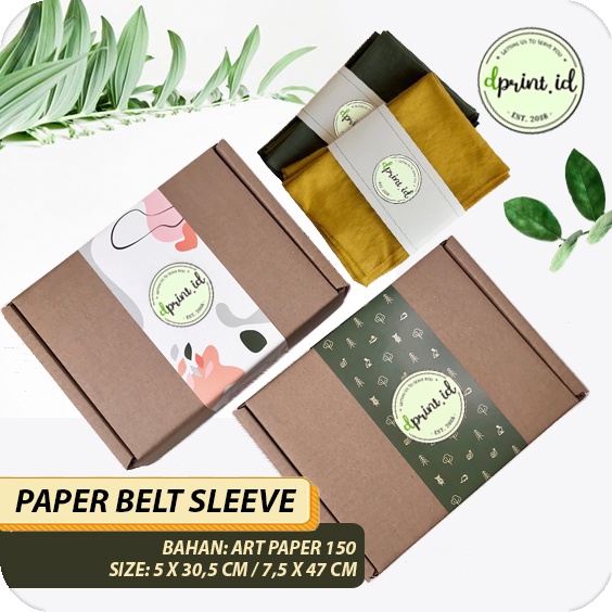 Jual Paper Belt Sleeve Segel Panjang Kertas Label Belt Custome ART ...