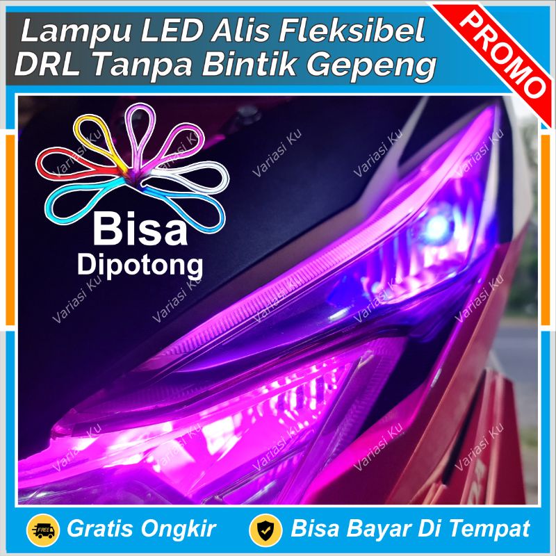 Jual LAMPU LED NEON ALIS TIDAK BINTIK 30CM PREMIUM SOFT UNTUK VARIO ...