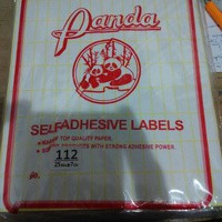 Jual STICKER LABEL POLOS PANDA sticker harga label harga label nama ...
