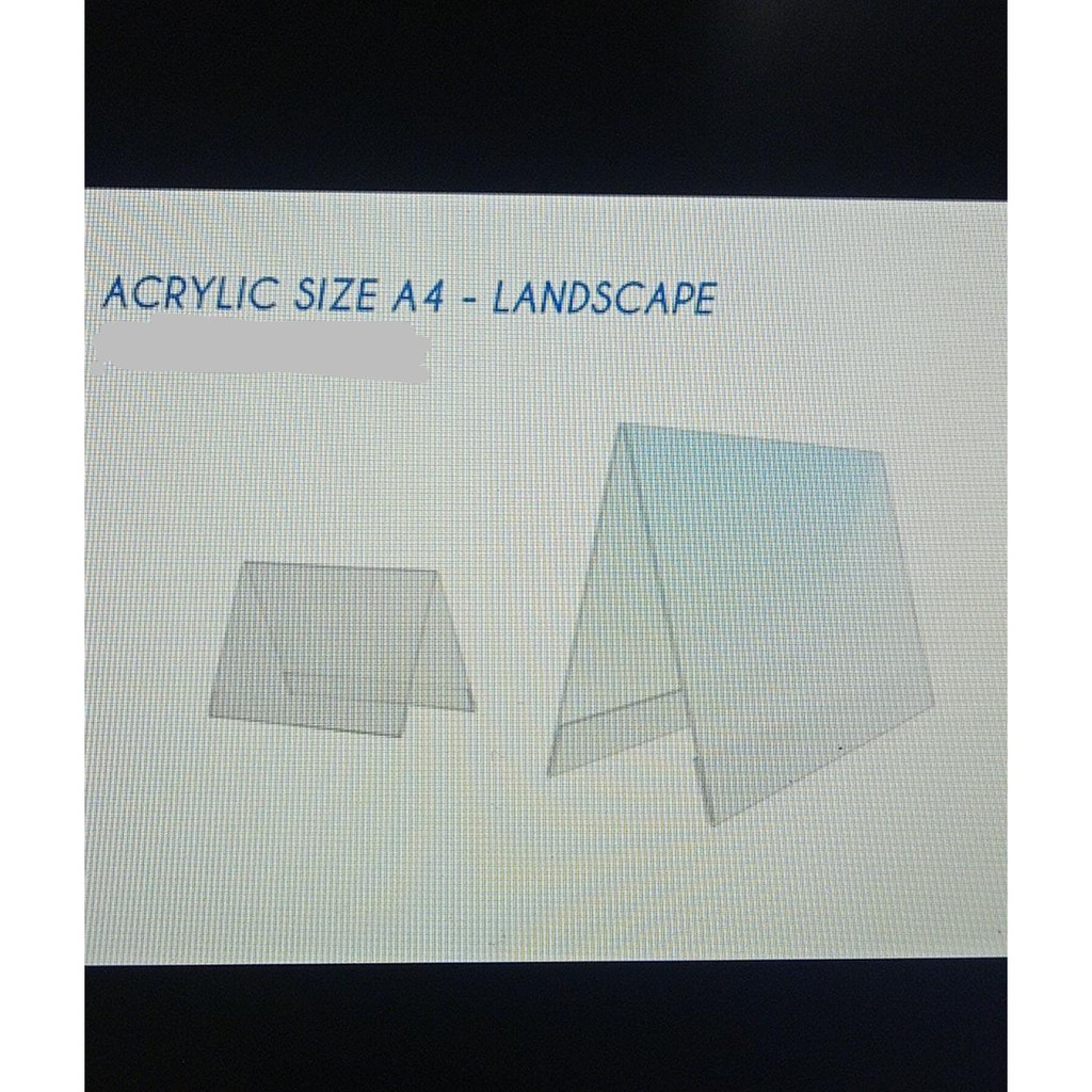 Jual Selipan Kertas ccrylic size A4 Landscape tebal 2mm | Shopee Indonesia